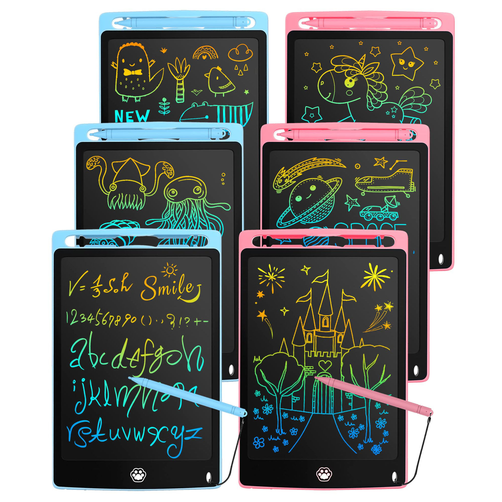 GetUSCart- 6 Pack LCD Writing Tablet, 8.5 Inch Writing Tablet for Kids ...