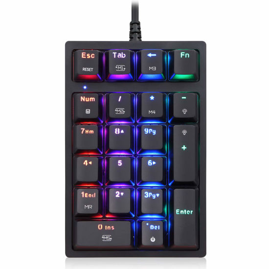 GetUSCart- MOTOSPEED Macro Mechanical Numeric Keypad USB Wired 21 Keys ...