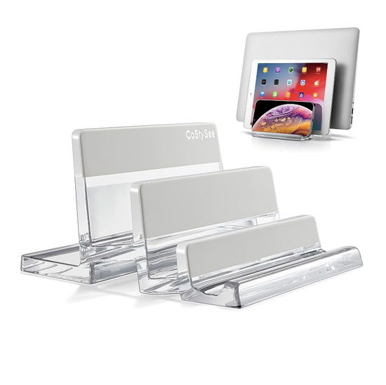 GetUSCart- CoStySee 3-Slot Vertical Laptop Stand Laptop Holder for Desk ...