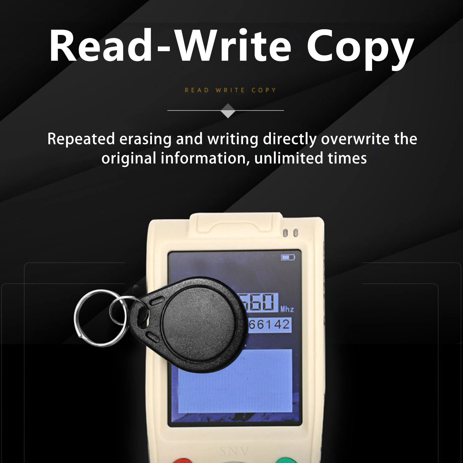 GetUSCart- JOJOCY 50 PCS ID 125KHz RFID Writable Rewritable T5577 Key ...