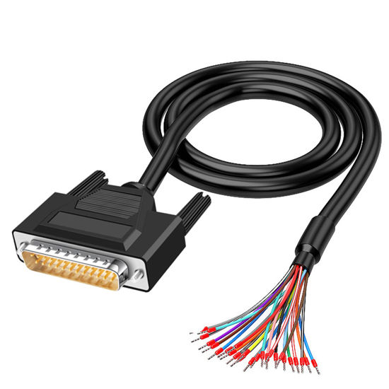 GetUSCart- Jienk 6.56Ft 24AWG DB25 Male RS232 25Pin Serial Extension ...
