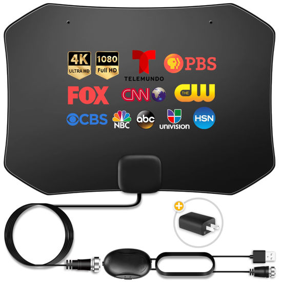 GetUSCart- Digital TV Antenna, 380 Miles Indoor Amplifier Signal ...