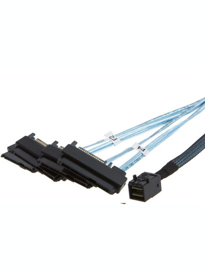 GetUSCart- CableCreation Internal Mini SAS SFF-8643 to (4) 29pin SFF ...