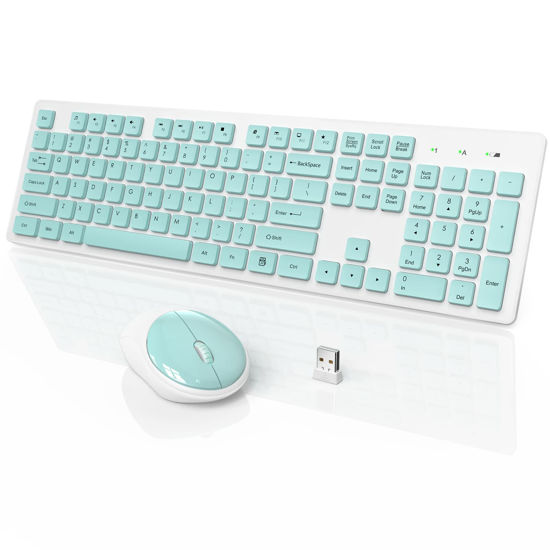 Getuscart Wireless Keyboard And Mouse Wisfox Full Size Wireless Mouse And Keyboard Combo 2