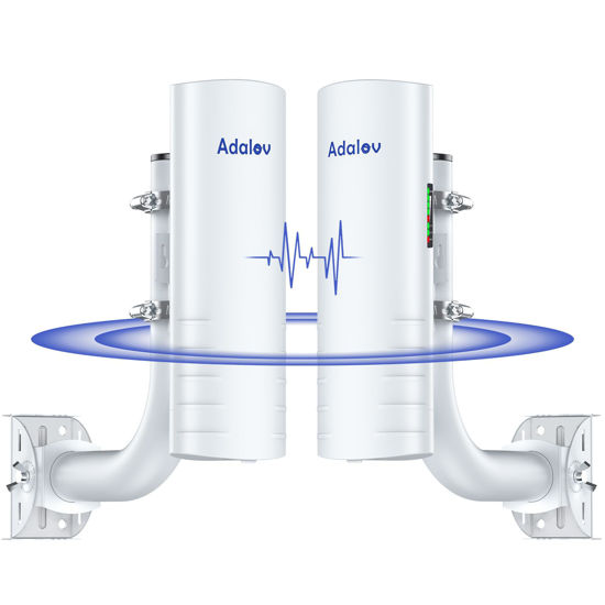 GetUSCart- 5KM Wireless Bridge with 2 x 1Gbs Ports and Bracket Mounts ...
