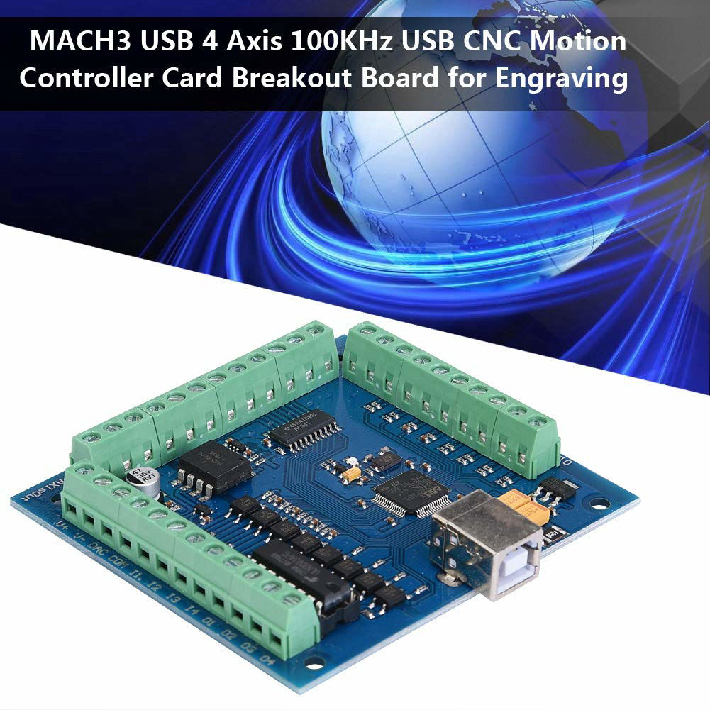 GetUSCart- Garosa Mach3 Motion Card MACH3 USB 4 Axis 100KHz USB CNC Motion Controller Card ...