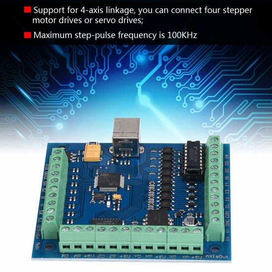 GetUSCart- Garosa Mach3 Motion Card MACH3 USB 4 Axis 100KHz USB CNC Motion Controller Card ...