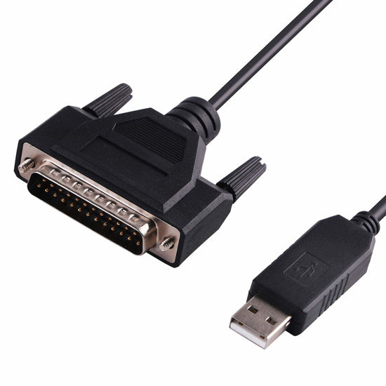Getuscart Green Utech 16ft Usb Rs 232 To Db25 Serial Adapter Cable For