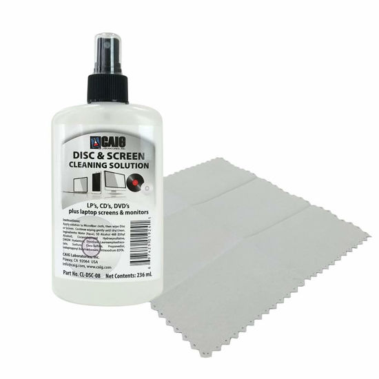 GetUSCart- Caig Disc and Screen Cleaning Solution w/microfiber Cloth