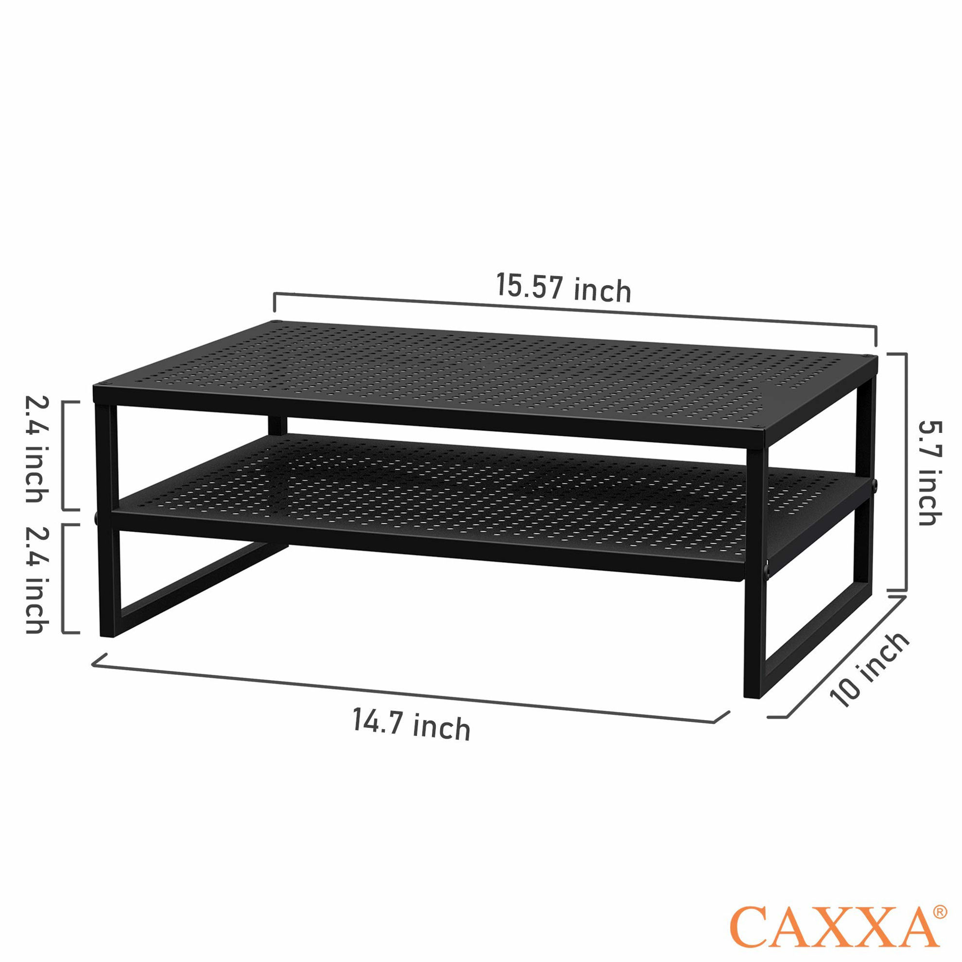 GetUSCart- CAXXA 2-Tier Metal Laptop PC Monitor Stand Riser MAX 50 LBS ...