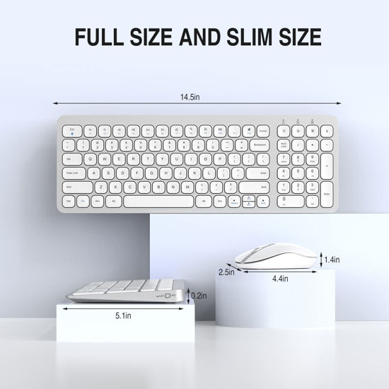 Getuscart Wireless Keyboard Mouse Combo Cimetech Compact Full Size Wireless Keyboard And Mouse