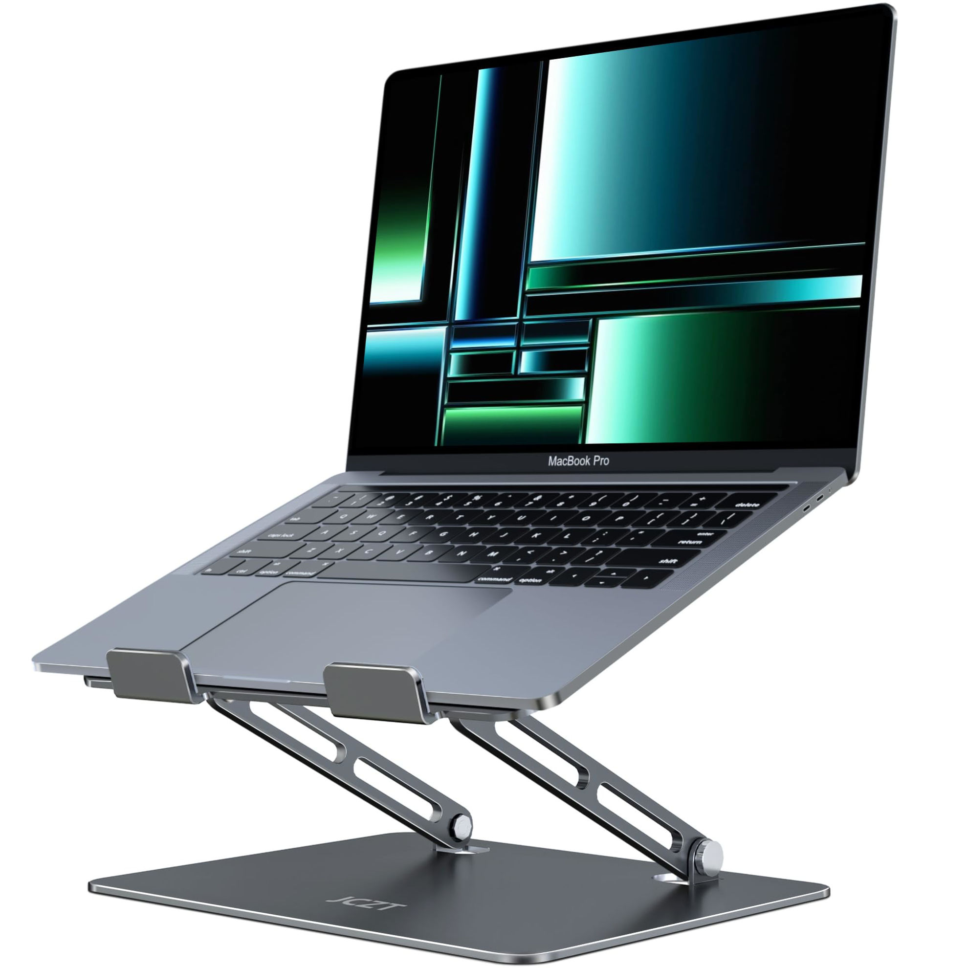 GetUSCart- JCZT Foldable Laptop Stand for Desk, Adjustable Height ...