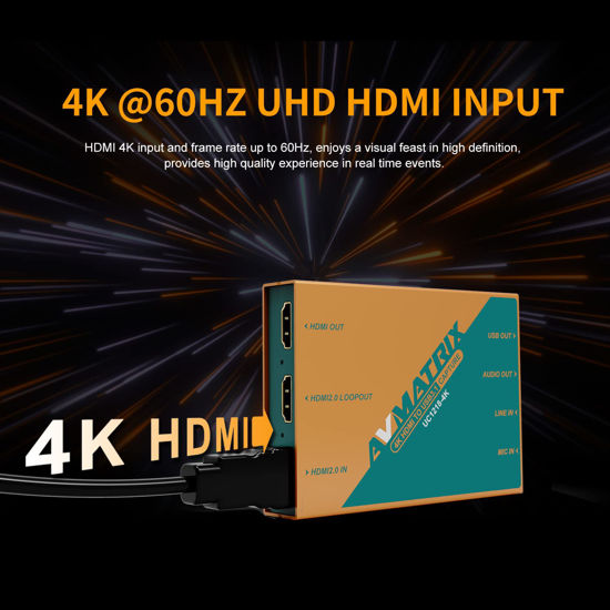 GetUSCart- AVMATRIX UC1218-4K Game Capture Card, 4K60 Pass-Through ...