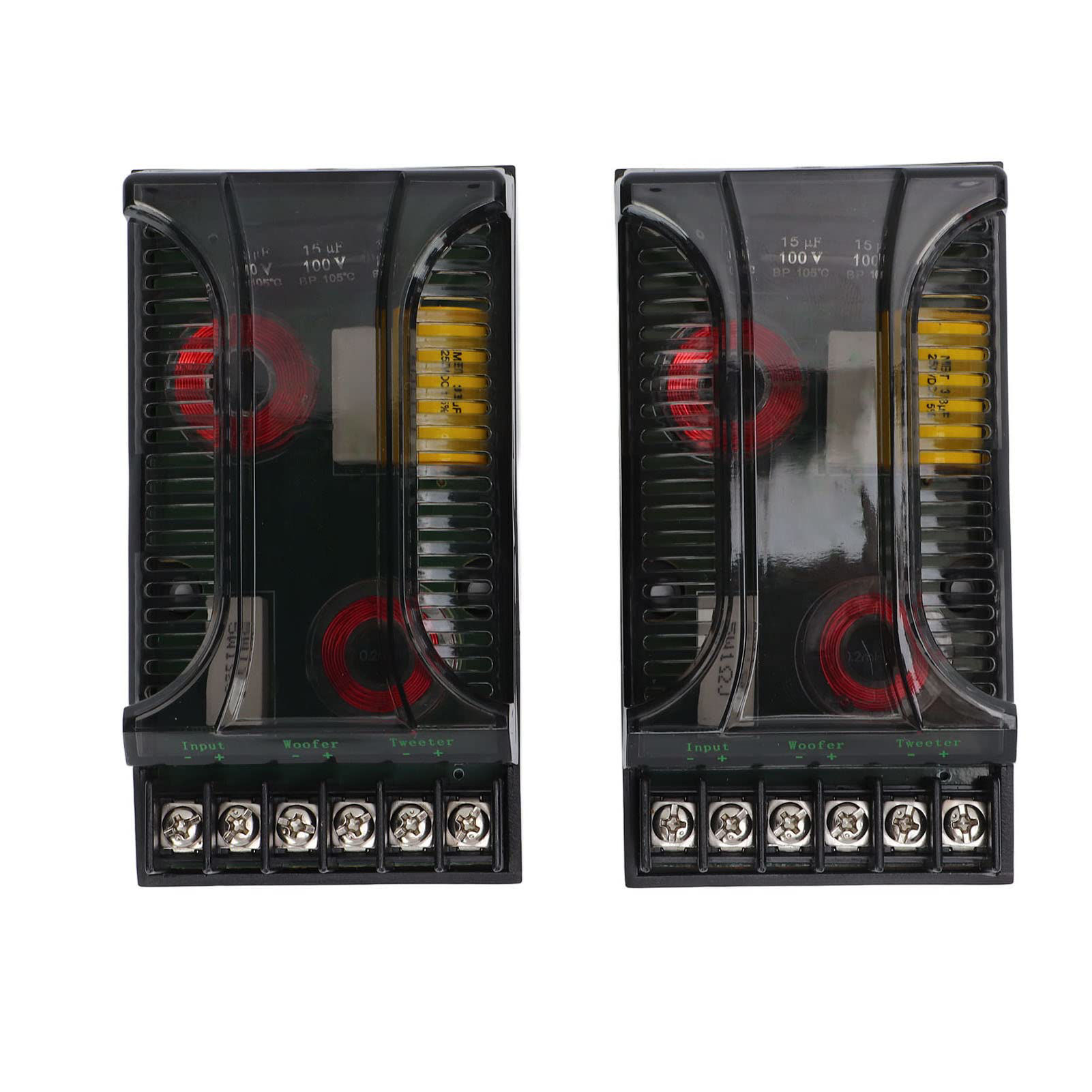 GetUSCart- 2 Way Car Audio Crossover, 2 Pack Speaker Tweeter Passive ...