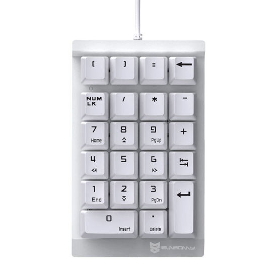GetUSCart- Merdia Mechanical Numeric Keypad Mini Wired Numpad 22 Keys ...