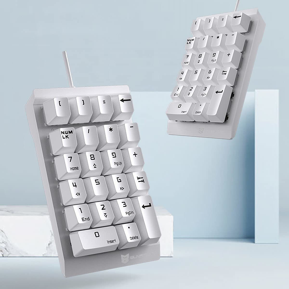 GetUSCart- Merdia Mechanical Numeric Keypad Mini Wired Numpad 22 Keys ...