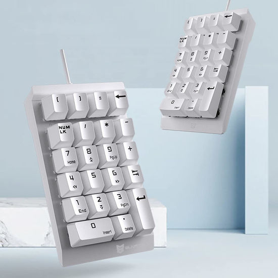 GetUSCart- Merdia Mechanical Numeric Keypad Mini Wired Numpad 22 Keys ...