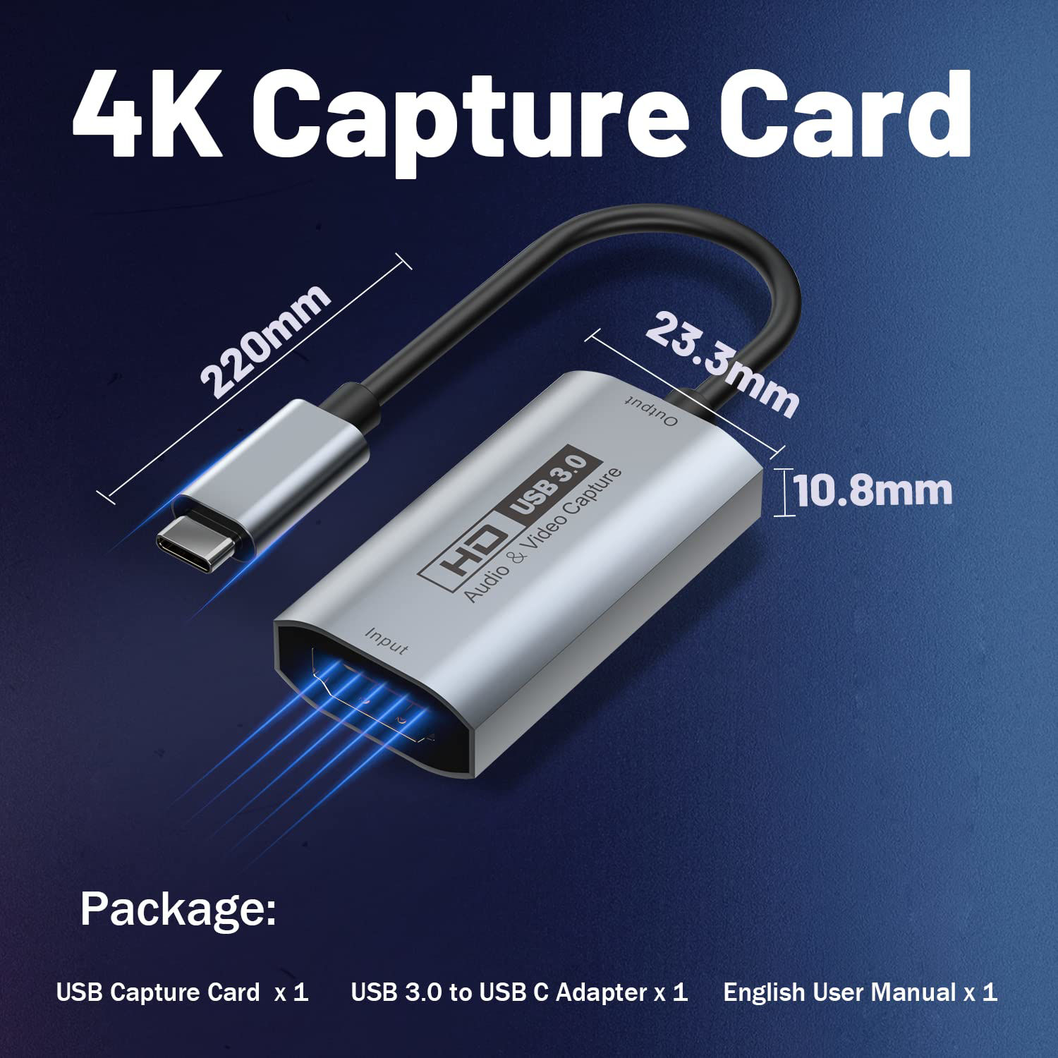 GetUSCart- GUERMOK Video Capture Card, USB3.0 HDMI to USBC Capture Card ...
