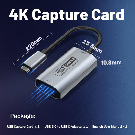 GetUSCart- GUERMOK Video Capture Card, USB3.0 HDMI to USBC Capture Card ...