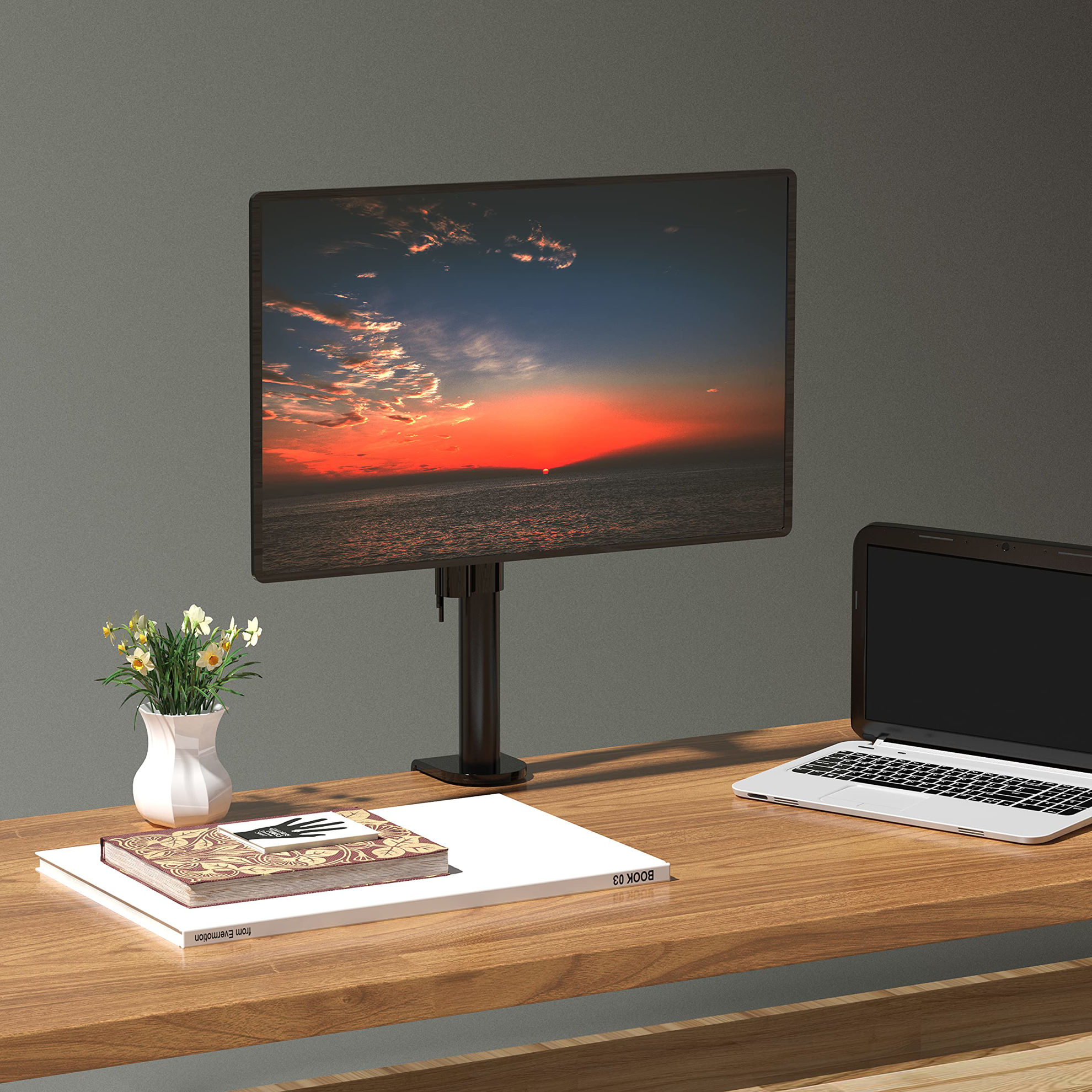 GetUSCart- WALI Single Monitor Mount, Single Desk Monitor Stand, Single ...