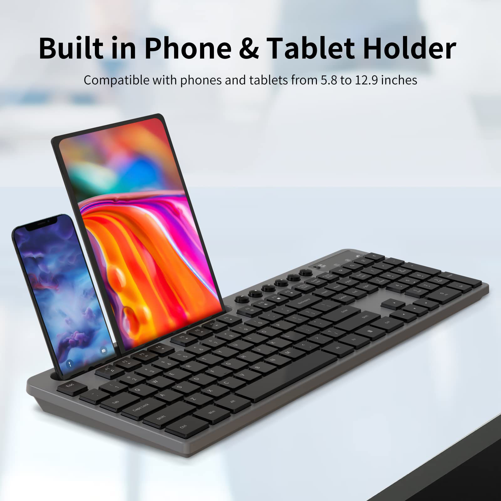 GetUSCart- Wireless Keyboard and Mouse Combo, MARVO 2.4G Ergonomic ...