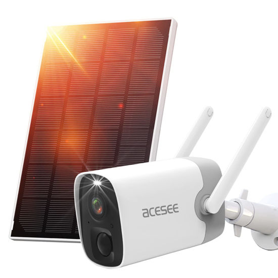 GetUSCart- acesee Solar Security Cameras Wireless Outdoor, Solar ...
