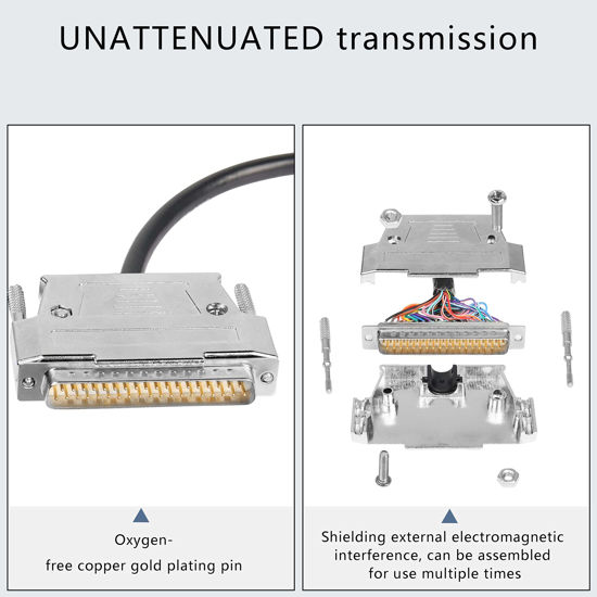 GetUSCart- XMSJSIY DB37 Connector Adapter 37 Pin Serial Extension Cable ...