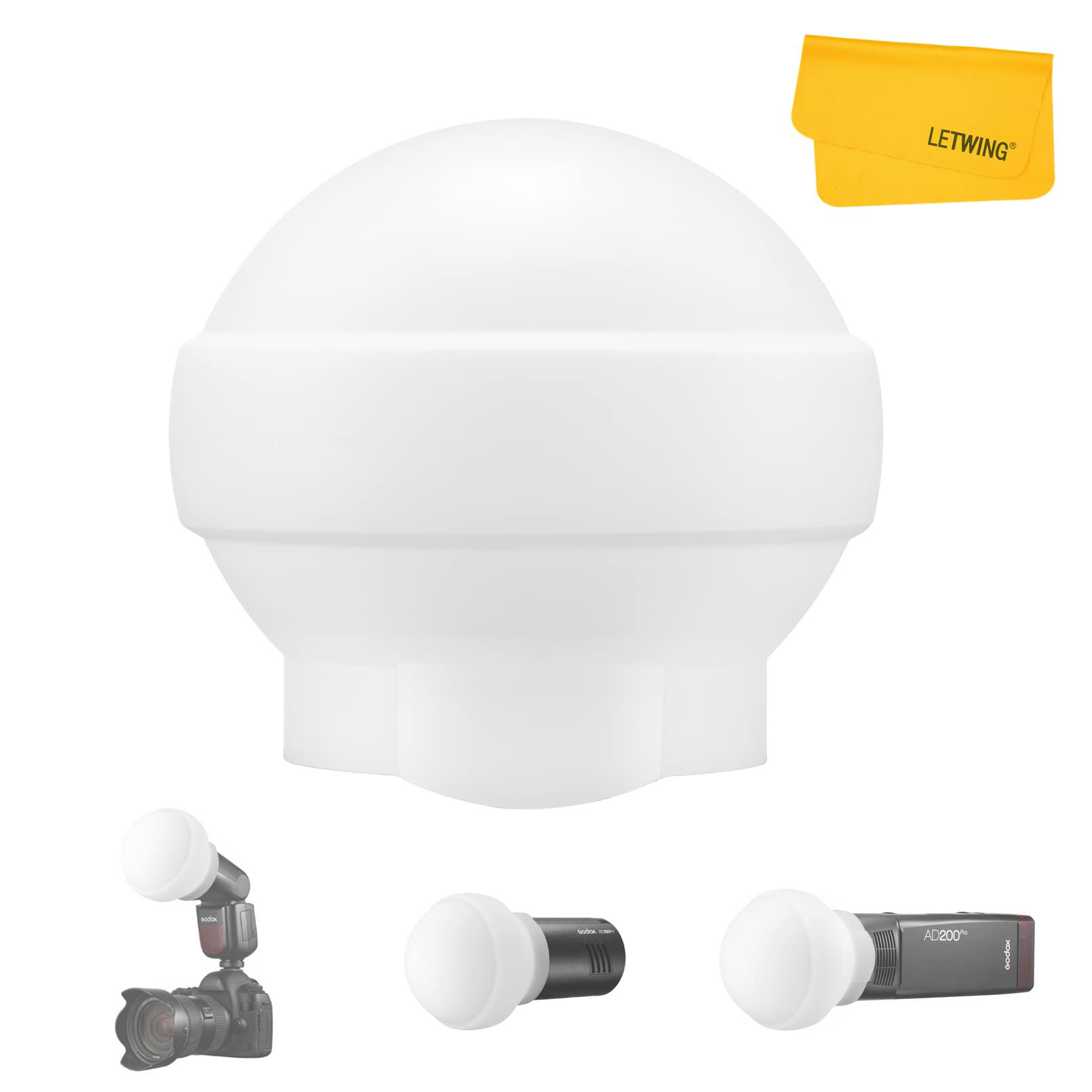 GetUSCart- Godox AK-R22 Diffusion Dome, Collapsible Flash Diffuser ...