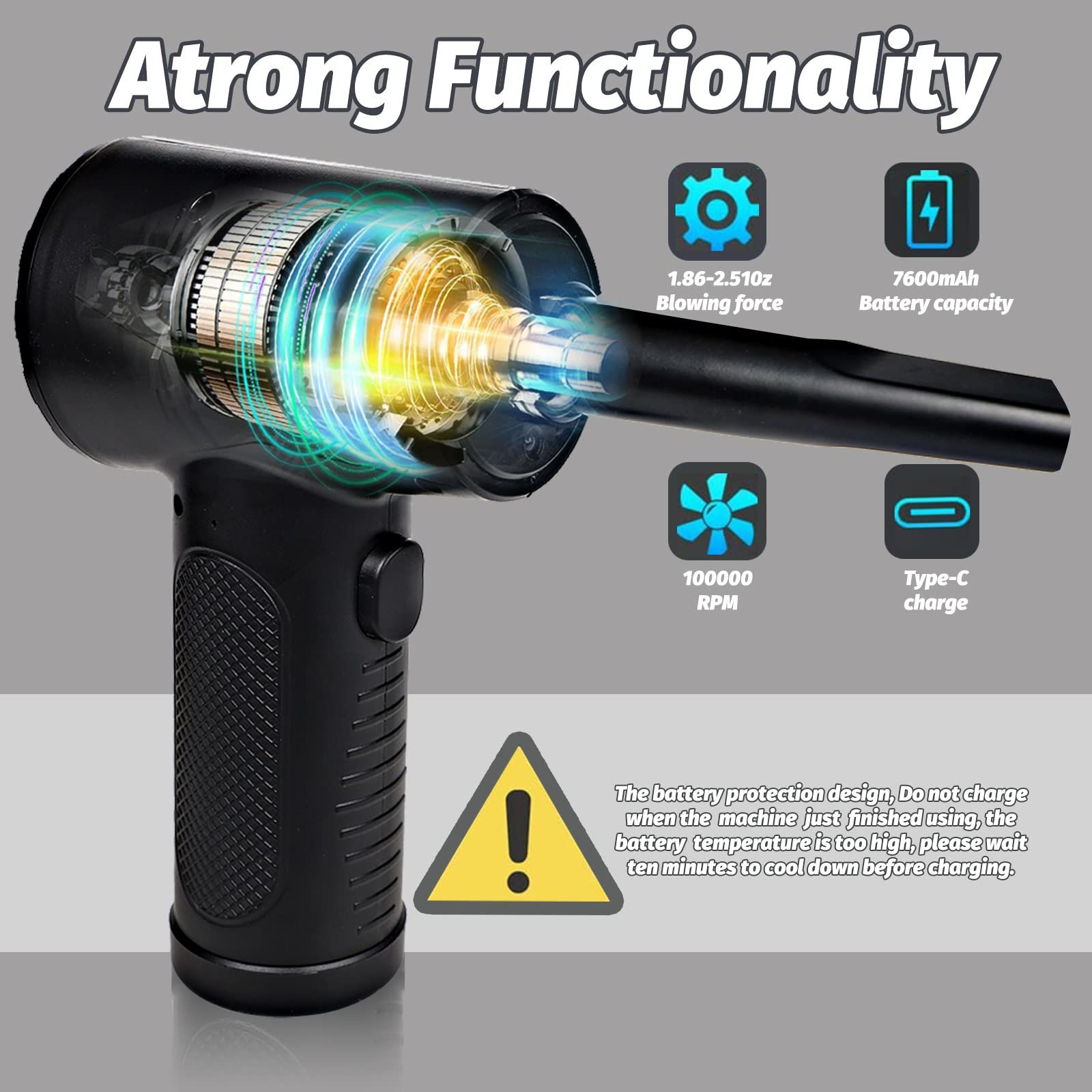 GetUSCart- Aoutrow Electric Air Duster, Powerful Air Blower for ...