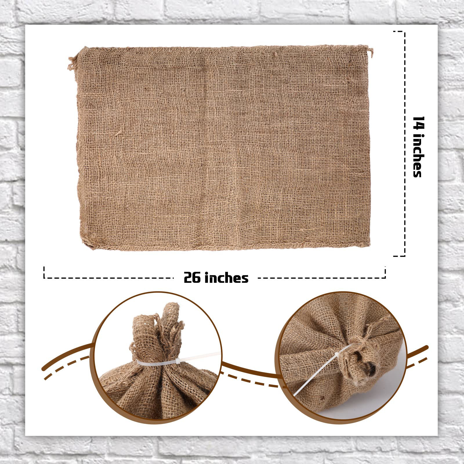 GetUSCart- Shappy 10 Pieces Burlap Sand Bag 14" x 26" Empty Sand Bags ...