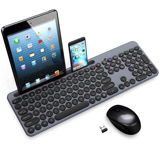 GetUSCart- Wireless Keyboard and Mouse Combo with Phone and Tablet ...