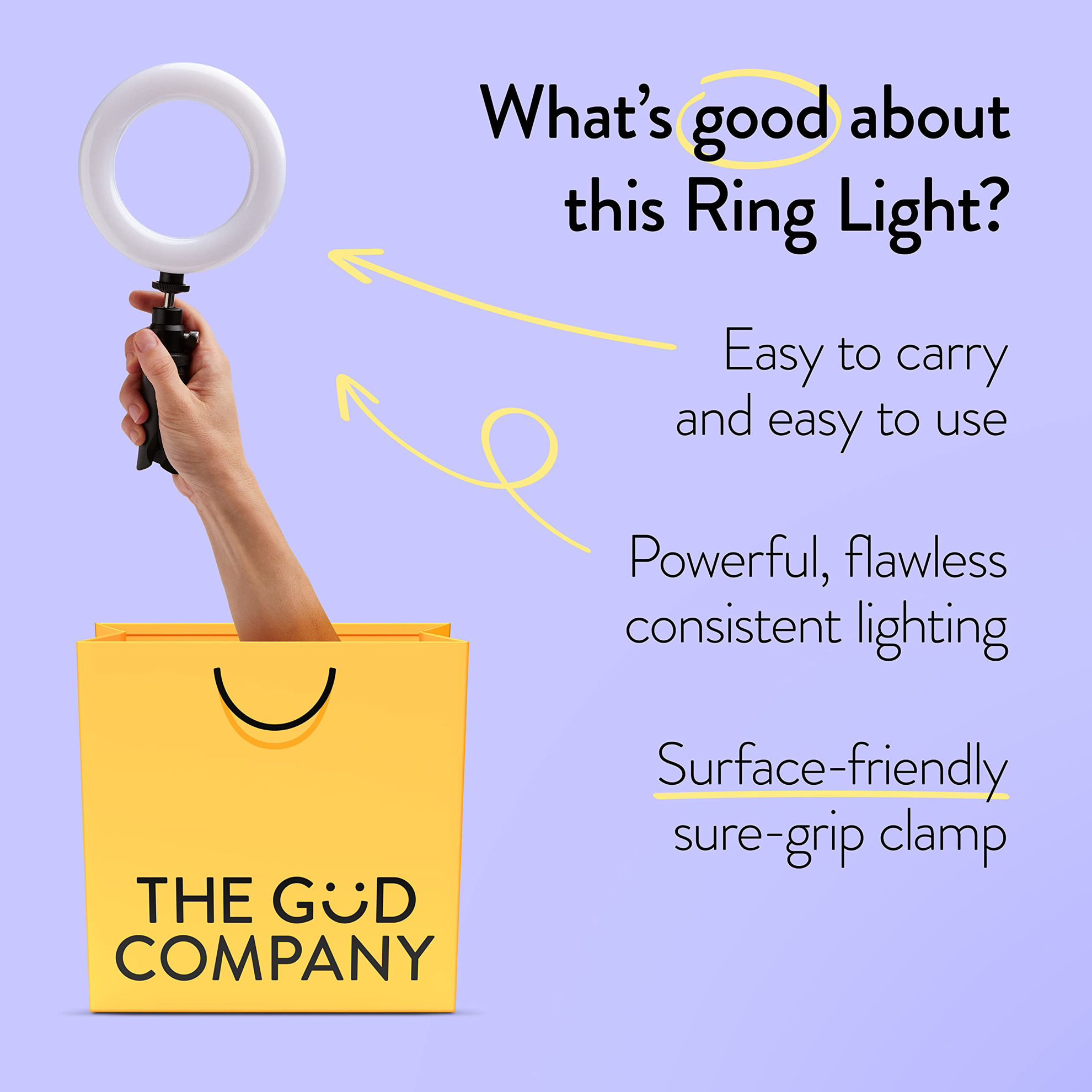 GetUSCart- THE GüD COMPANY: The Perfect 5-inch Portable Ring Light with ...