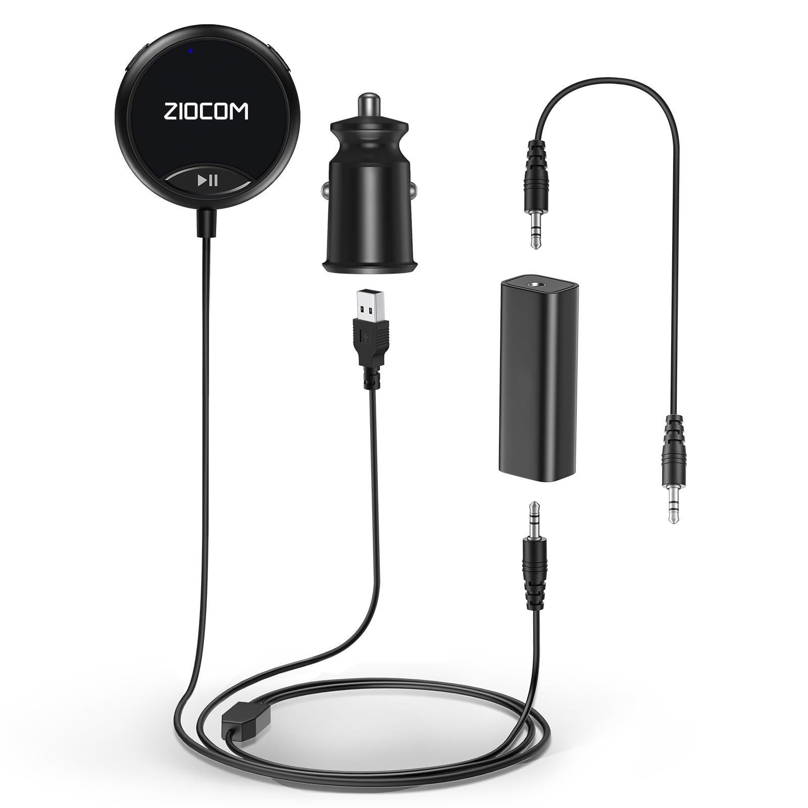 GetUSCart- ZIOCOM Bluetooth Car Kit, Wireless Car Adapter Receiver with ...