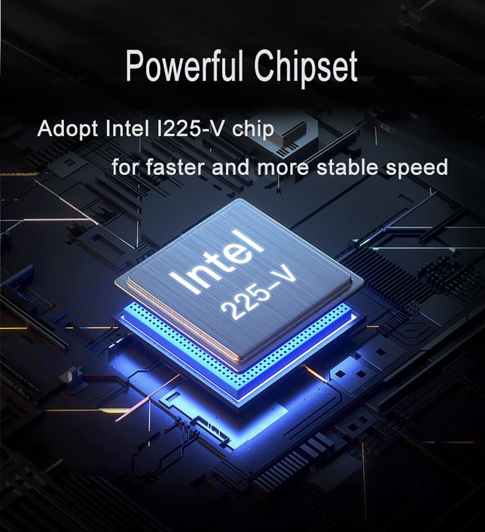 GetUSCart- 2.5GBase-T PCIe 3.1 Network Adapter with Intel I225-V+3ft ...