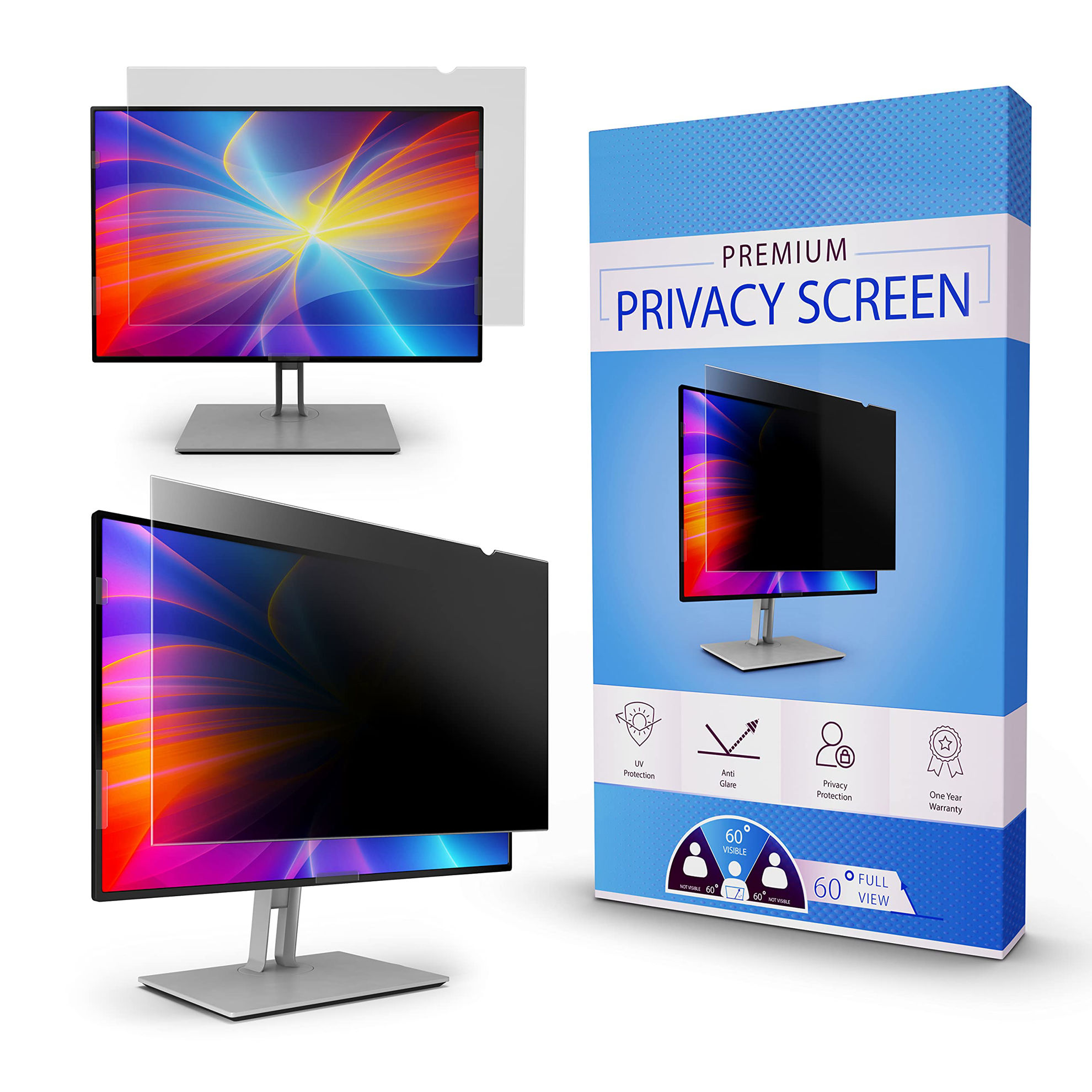GetUSCart- Privacy Screen Filter for 17 Inches Computer Monitor with ...