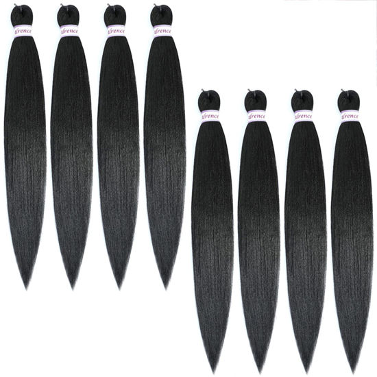 GetUSCart- Long Braiding Hair 36 Inch 8 Packs Natural Black ...