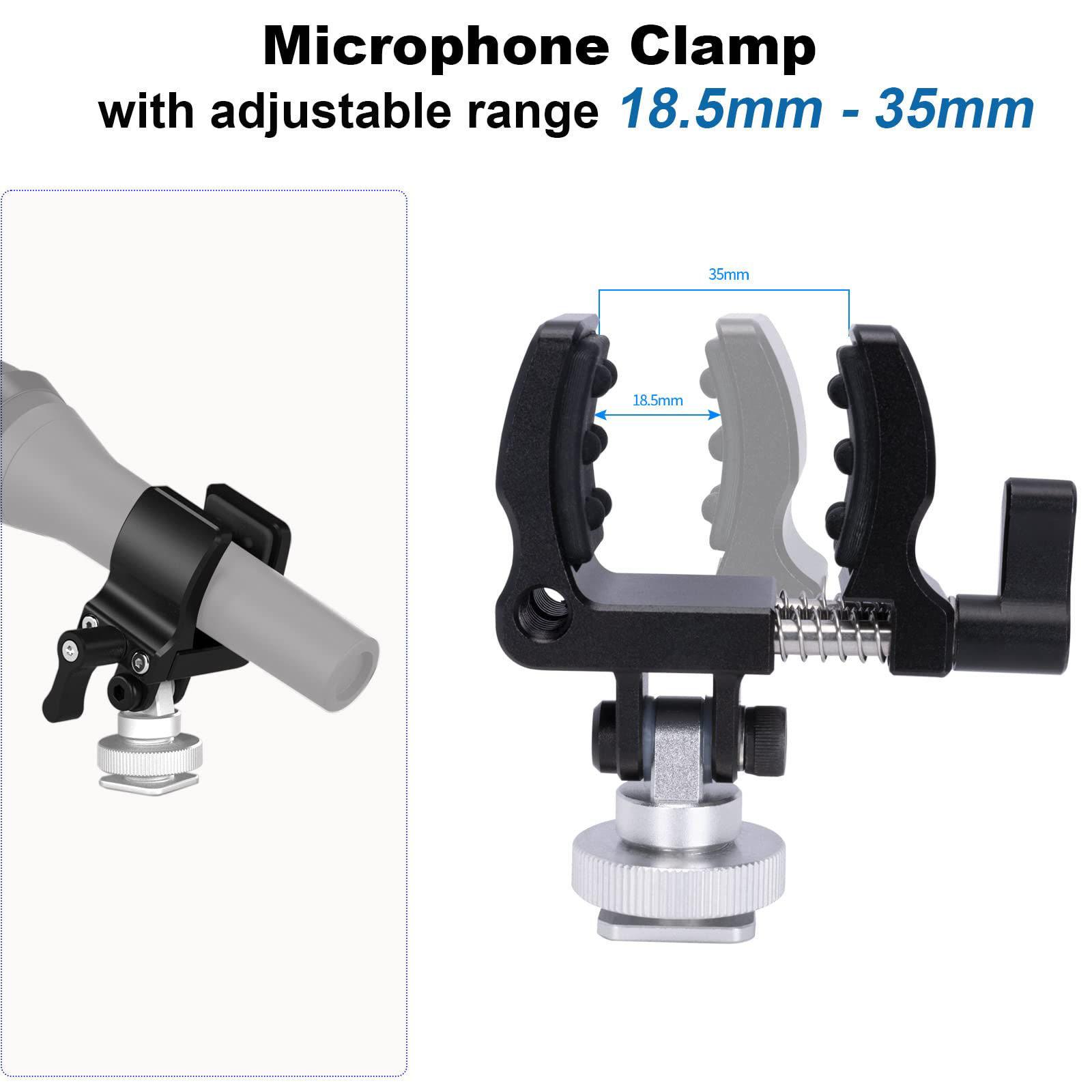 GetUSCart- NICEYRIG Shock-proof Shotgun Microphone Holder with 18.5-35 ...