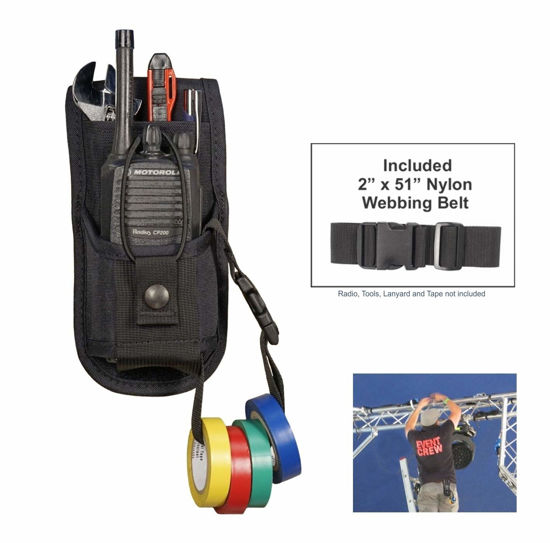 GetUSCart- URH-801 Radio Belt Holster with Tool Pouch Also Functions as ...