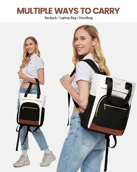 GetUSCart- LOVEVOOK Laptop Backpack for Women, 15.6 Inch Work Laptop ...
