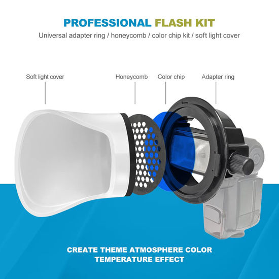 GetUSCart- Photography Lighting Flash Diffuser Set, LENSGO Professional ...