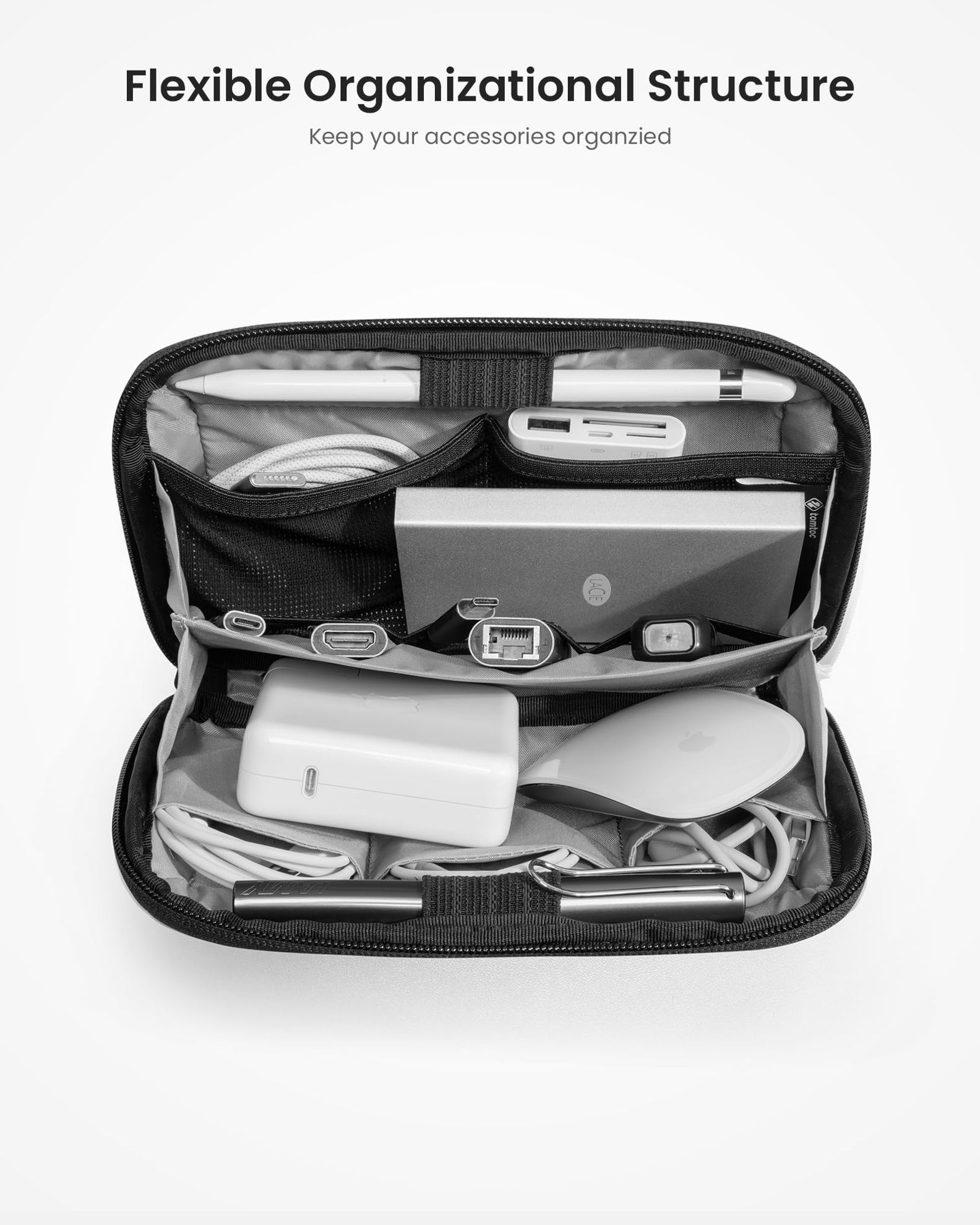 GetUSCart- tomtoc Travel Cable Organizer Pouch, Electronics Accessories ...