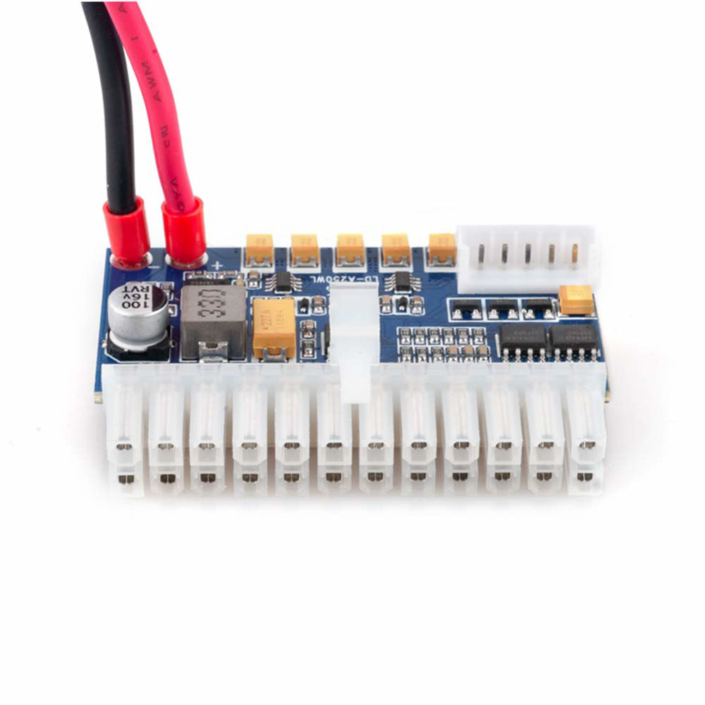 GetUSCart- RGEEK 24pin DC ATX PSU 12V DC Input 250W Peak Output Switch ...