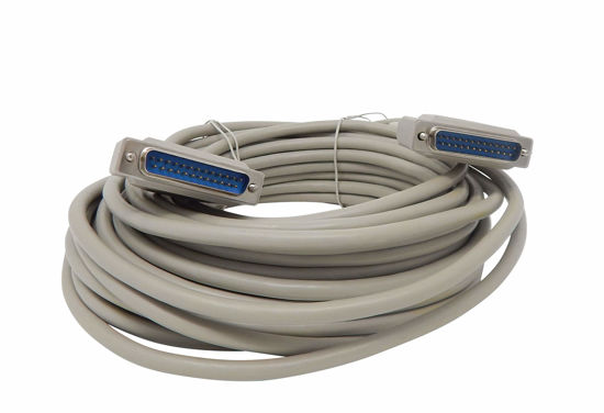 GetUSCart- Your Cable Store 50 Foot DB25 25 Pin Serial Port Cable Male ...