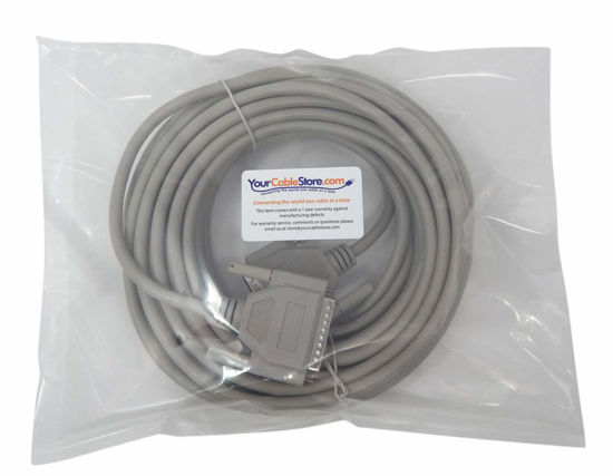 GetUSCart- Your Cable Store 50 Foot DB25 25 Pin Serial Port Cable Male ...