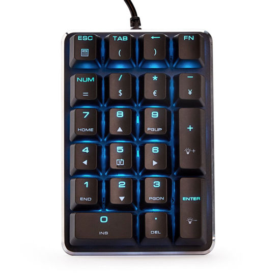 GetUSCart- Qisan Mechanical Numeric Keypad GATERON Red Switch Wired Ice ...
