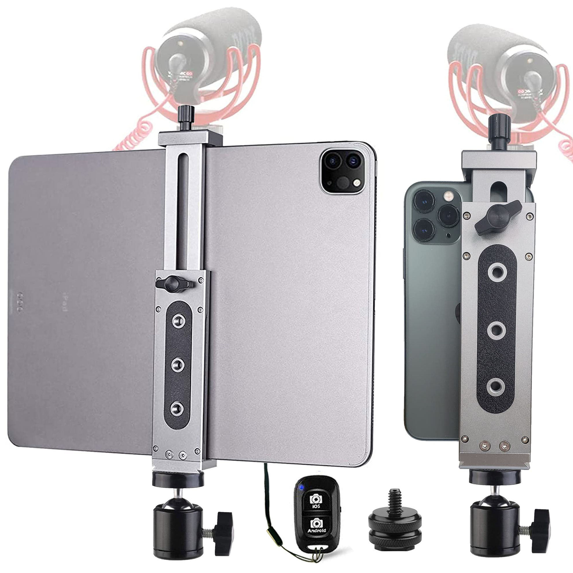 GetUSCart- Aluminum IPad Pro Tripod Mount Adapter Holder With Cold Shoe ...