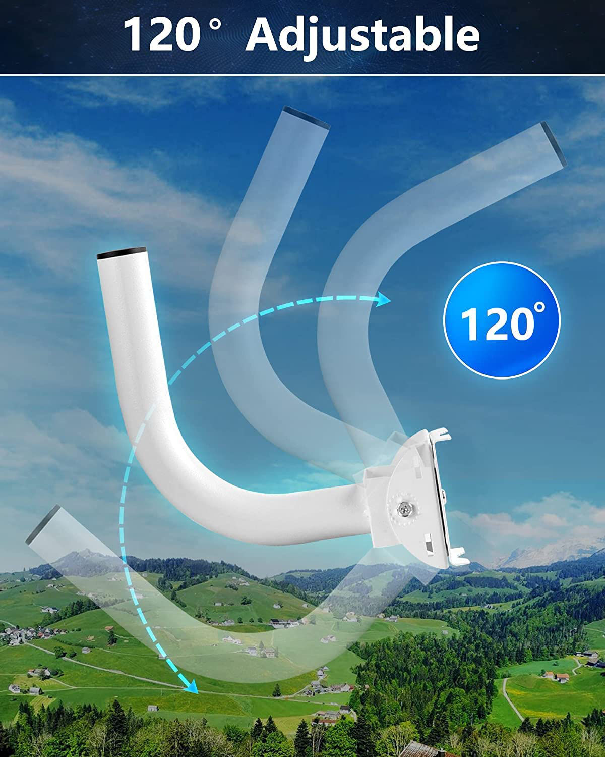 GetUSCart- Universal Antenna Mount 11" Inch J Pole Mount Accessory for ...