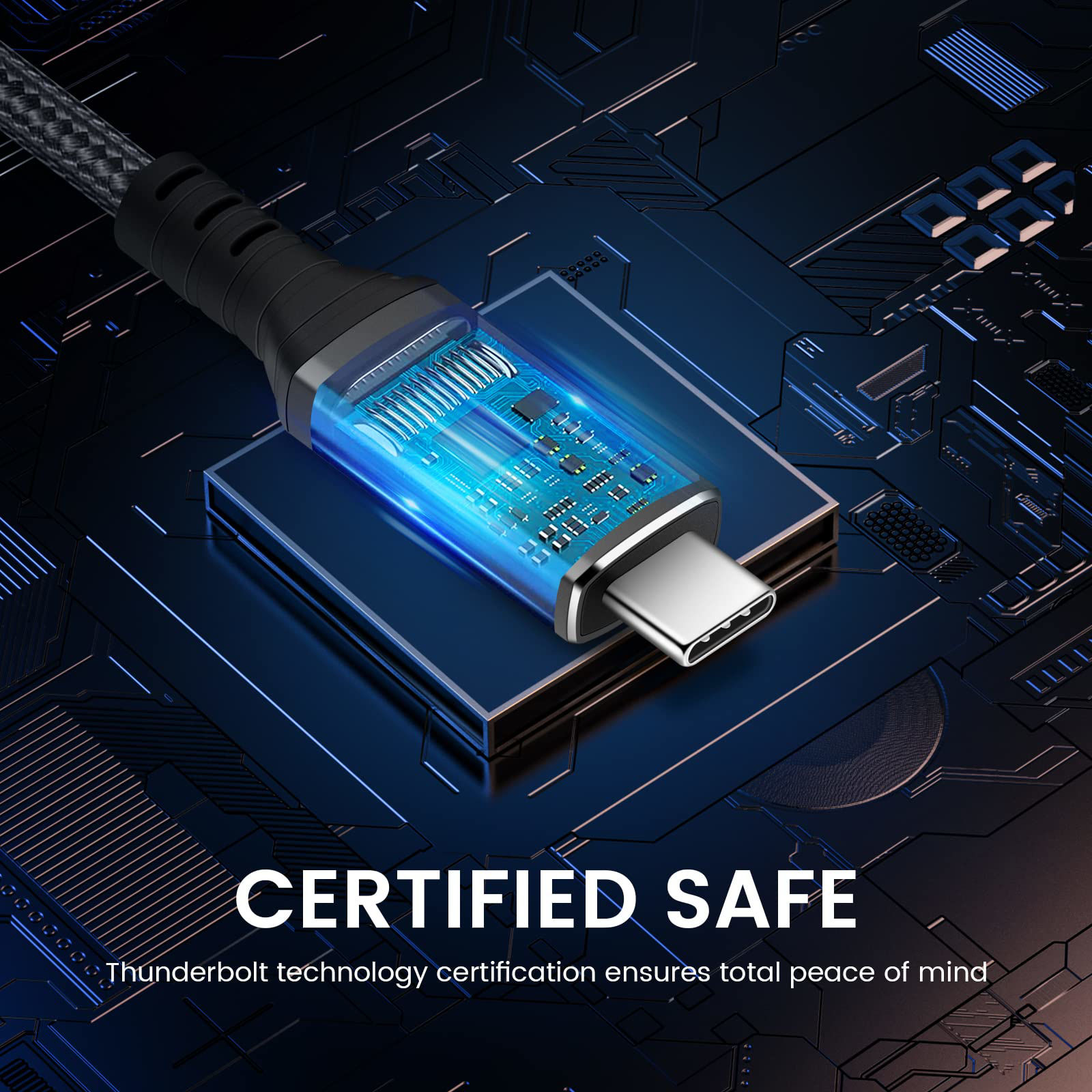 GetUSCart- NAMCIM Thunderbolt 4 Cable (3.94ft), USB4 Cable Support 120W ...