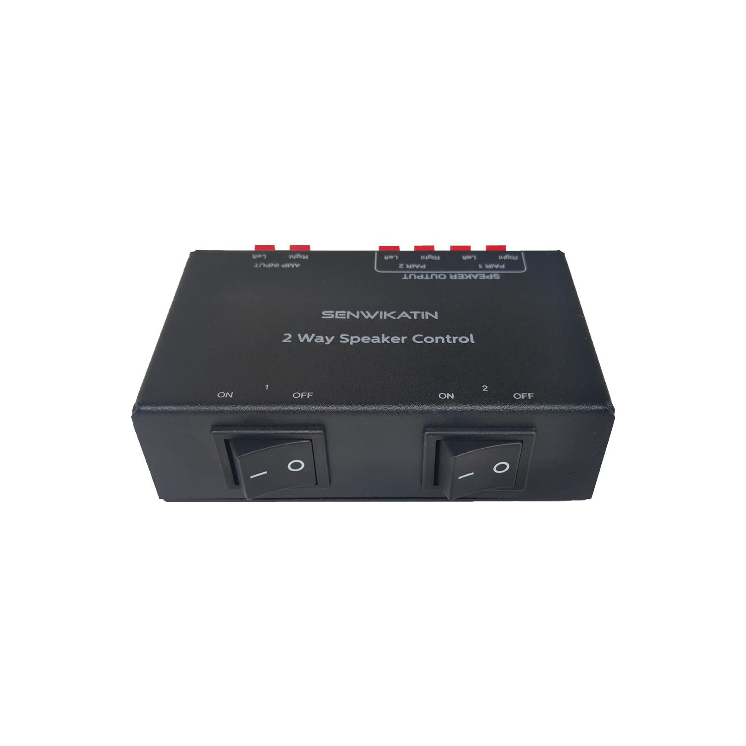 GetUSCart- SENWIKATIN 2-Way Speaker Selector, Passive 2 Zone Distribution Box 150W / Channel ...