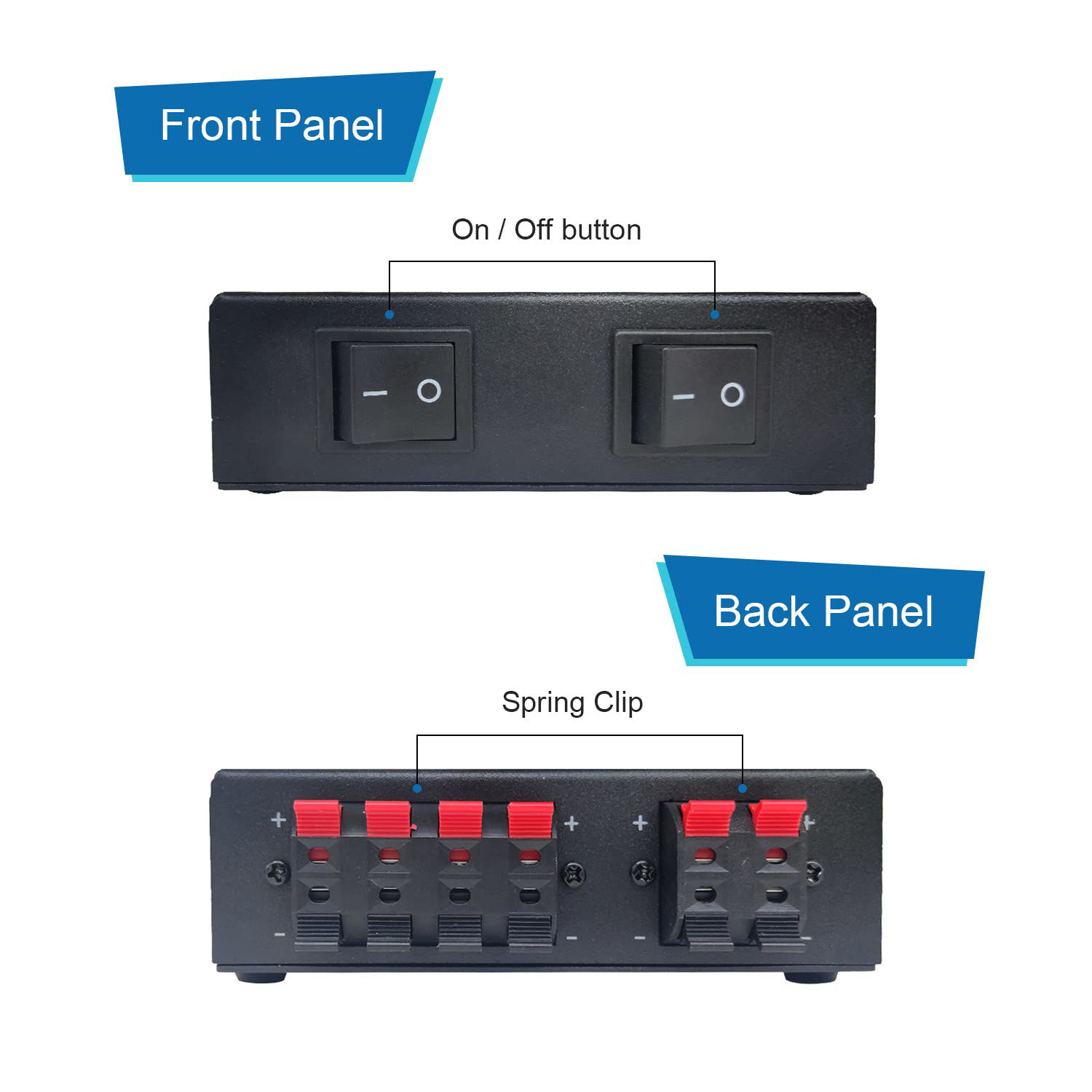 GetUSCart- SENWIKATIN 2-Way Speaker Selector, Passive 2 Zone ...